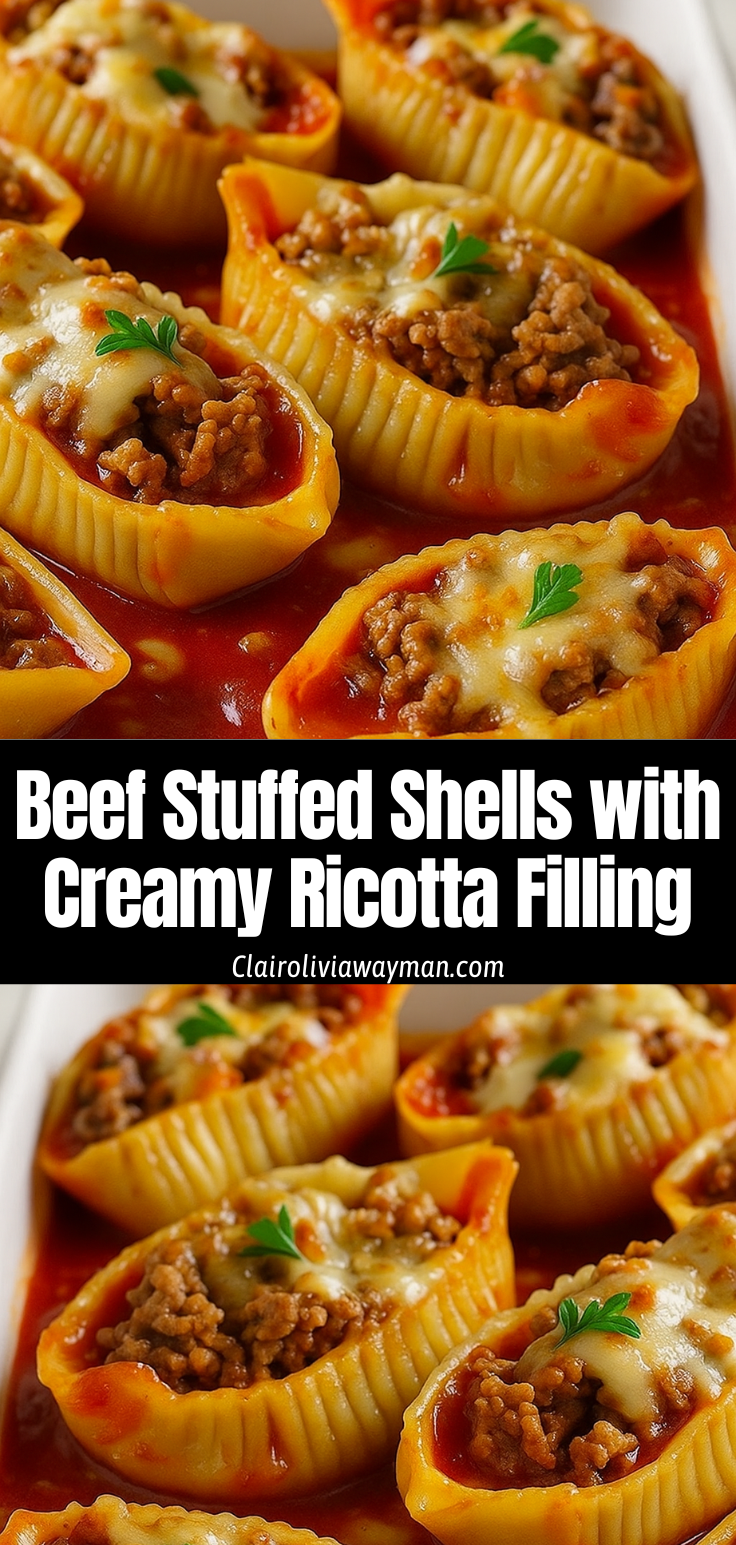 Beef Stuffed Shells with Creamy Ricotta Filling: A Comforting Family ...